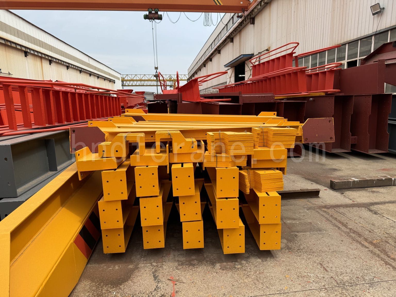 8 Sets Of 10T Hopper Trolley Frame Exported To Oman | Dafang Crane