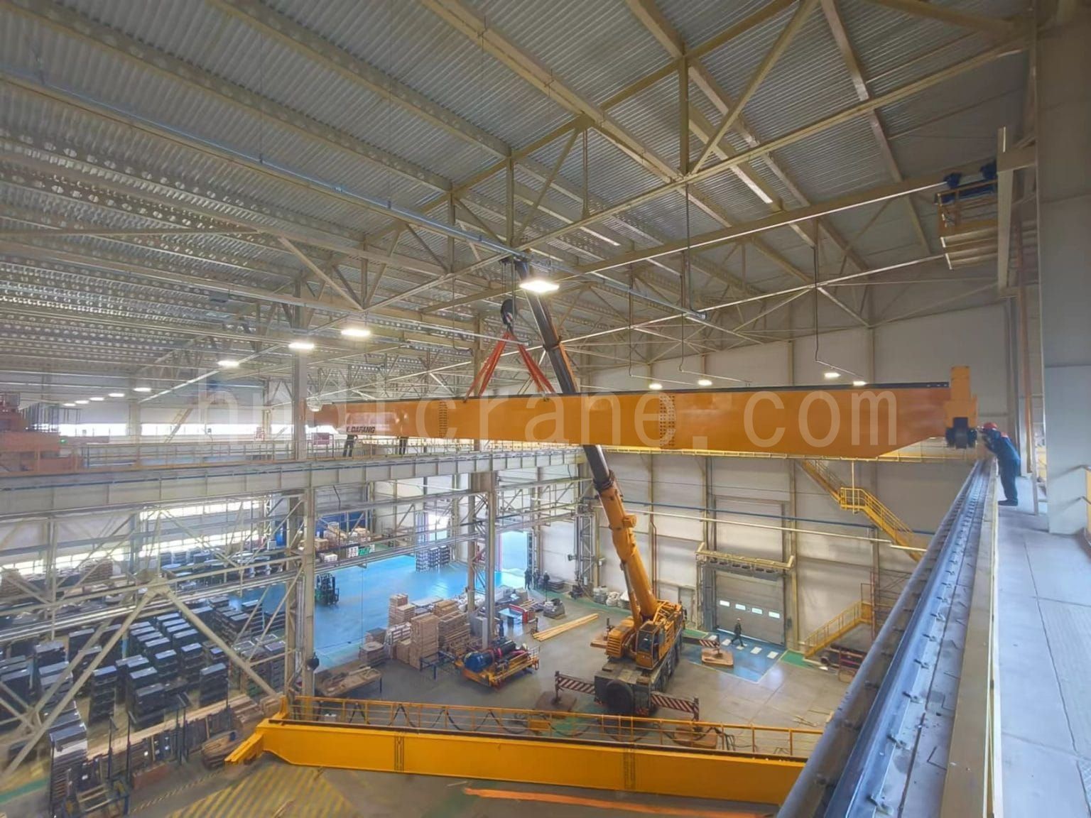 30/5T Double Girder Overhead Crane Installation In Belarus | Dafang Crane