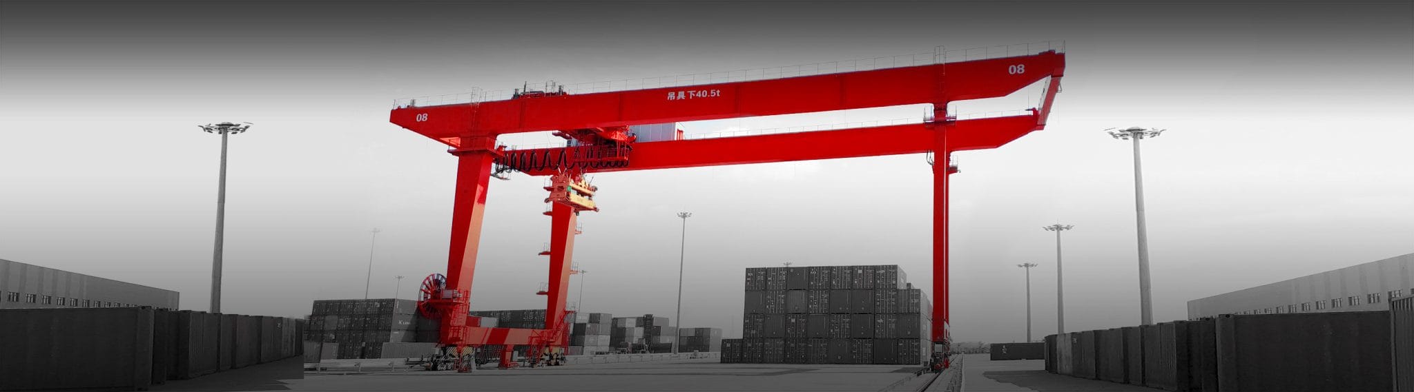 Grúas pórtico para contenedores montadas sobre rieles RMG para una ...