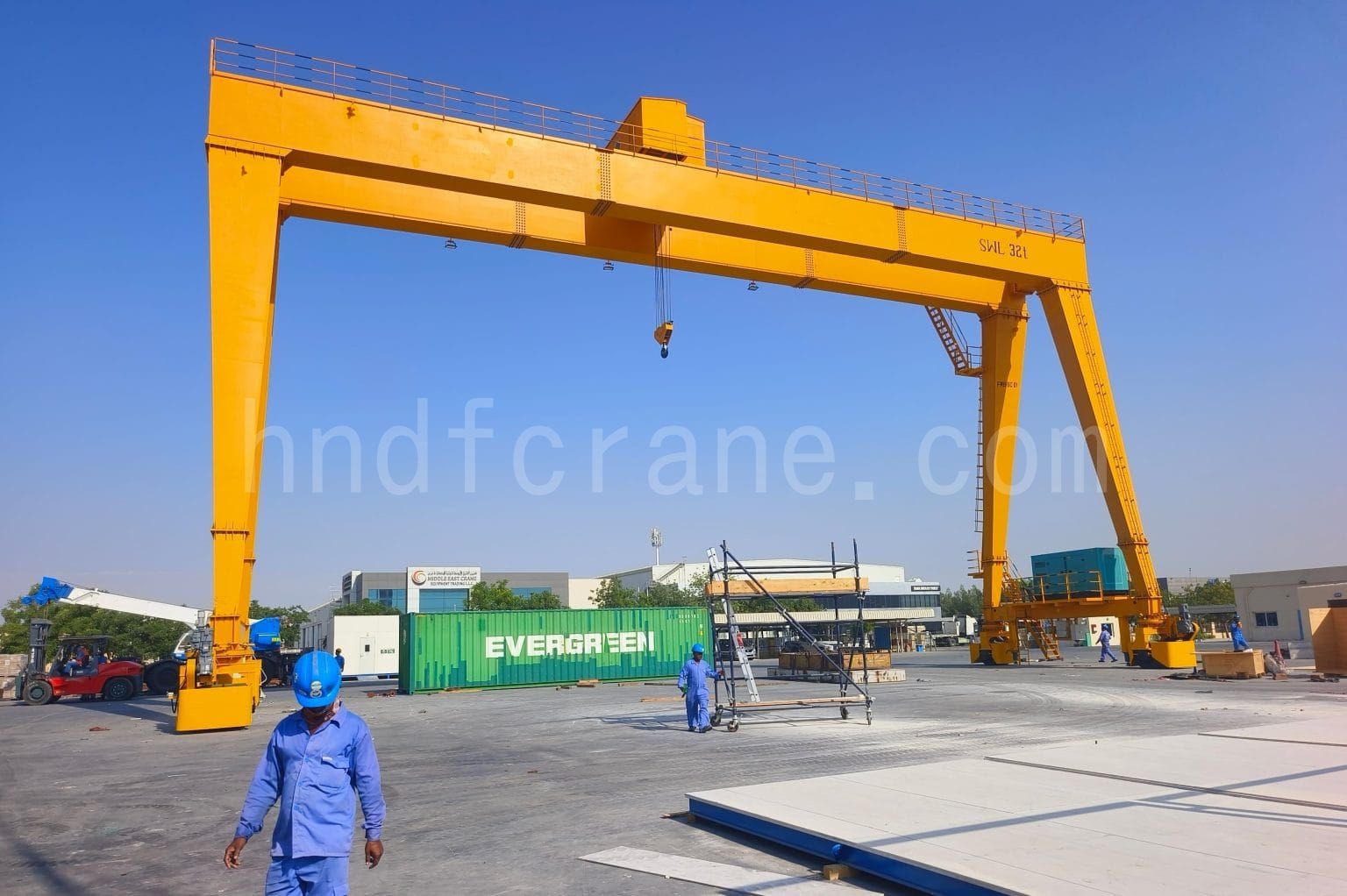 32t Rubber Tire Gantry Crane Installed In The UAE | Dafang Crane