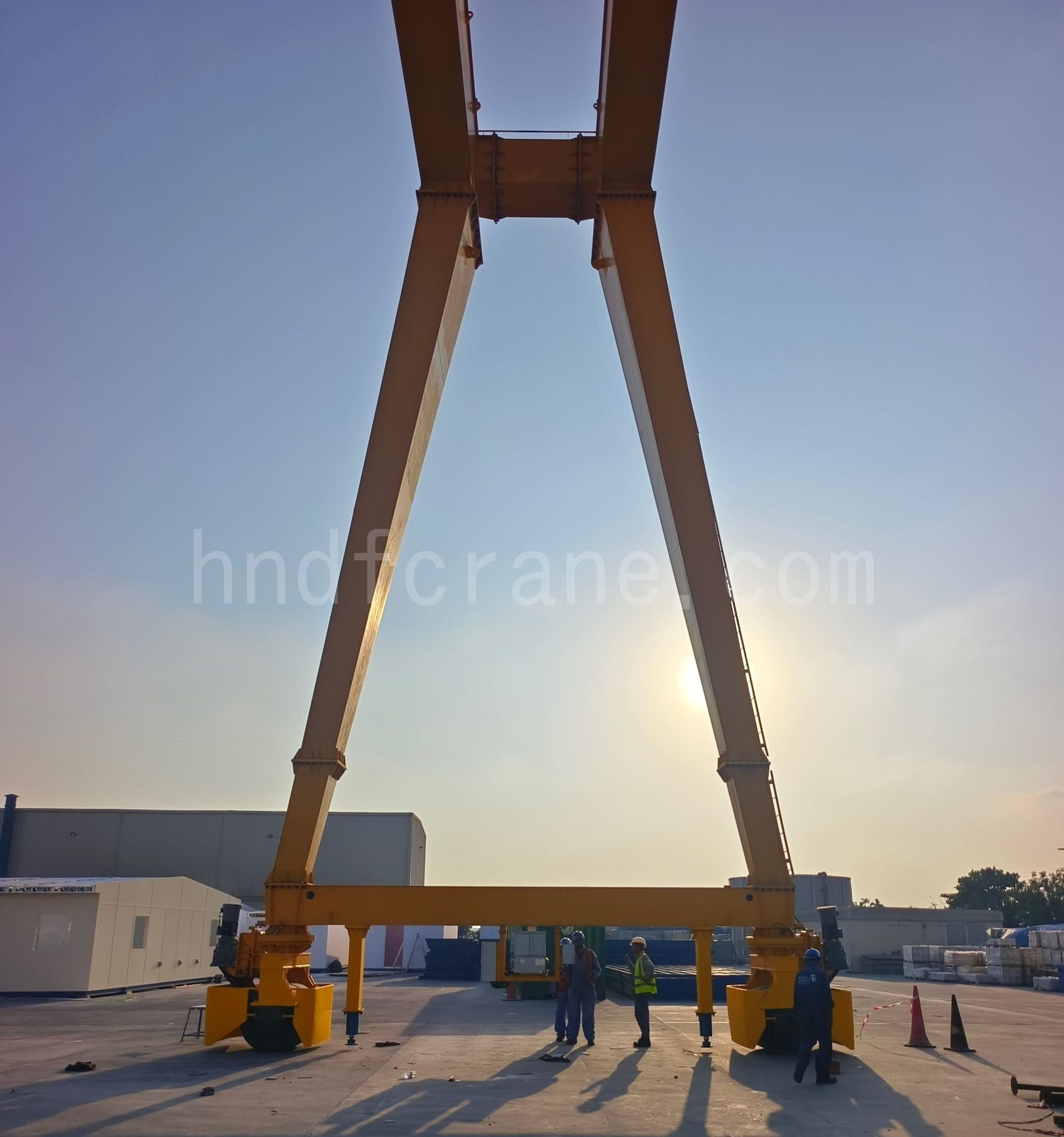32t Rubber Tire Gantry Crane Installed In The UAE | Dafang Crane