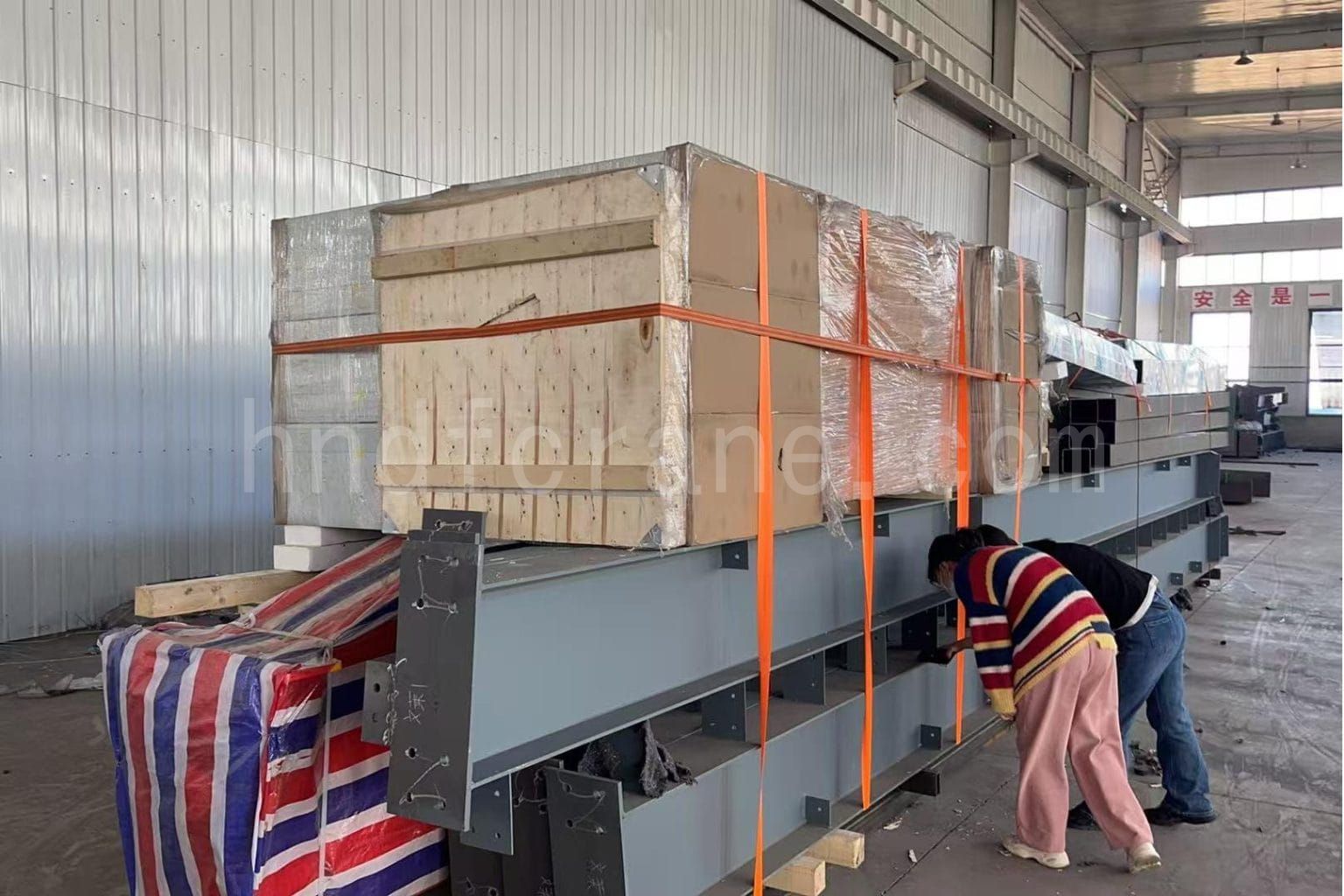 10T Single Girder Overhead Crane And Steel Structure Workshops Exported ...