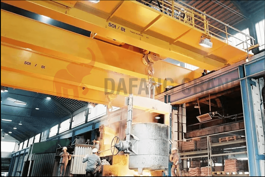 What Is A Ladle Overhead Crane And How Is It Used In Foundry? | Dafang ...